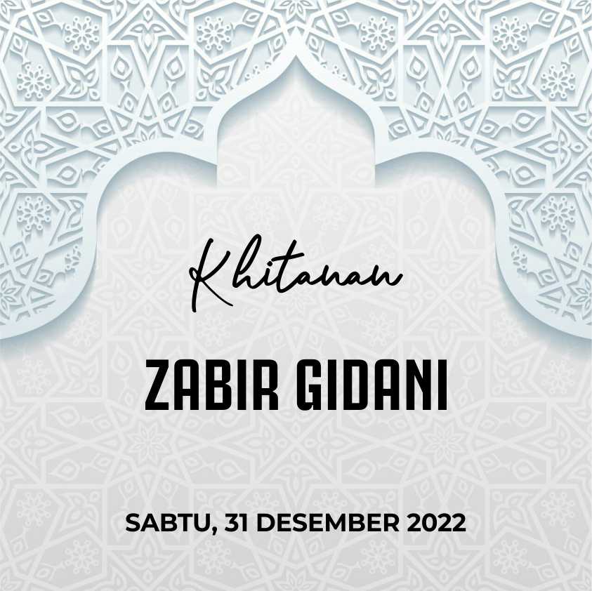 Khitanan Zabir Gidani - INVITEMU .COM