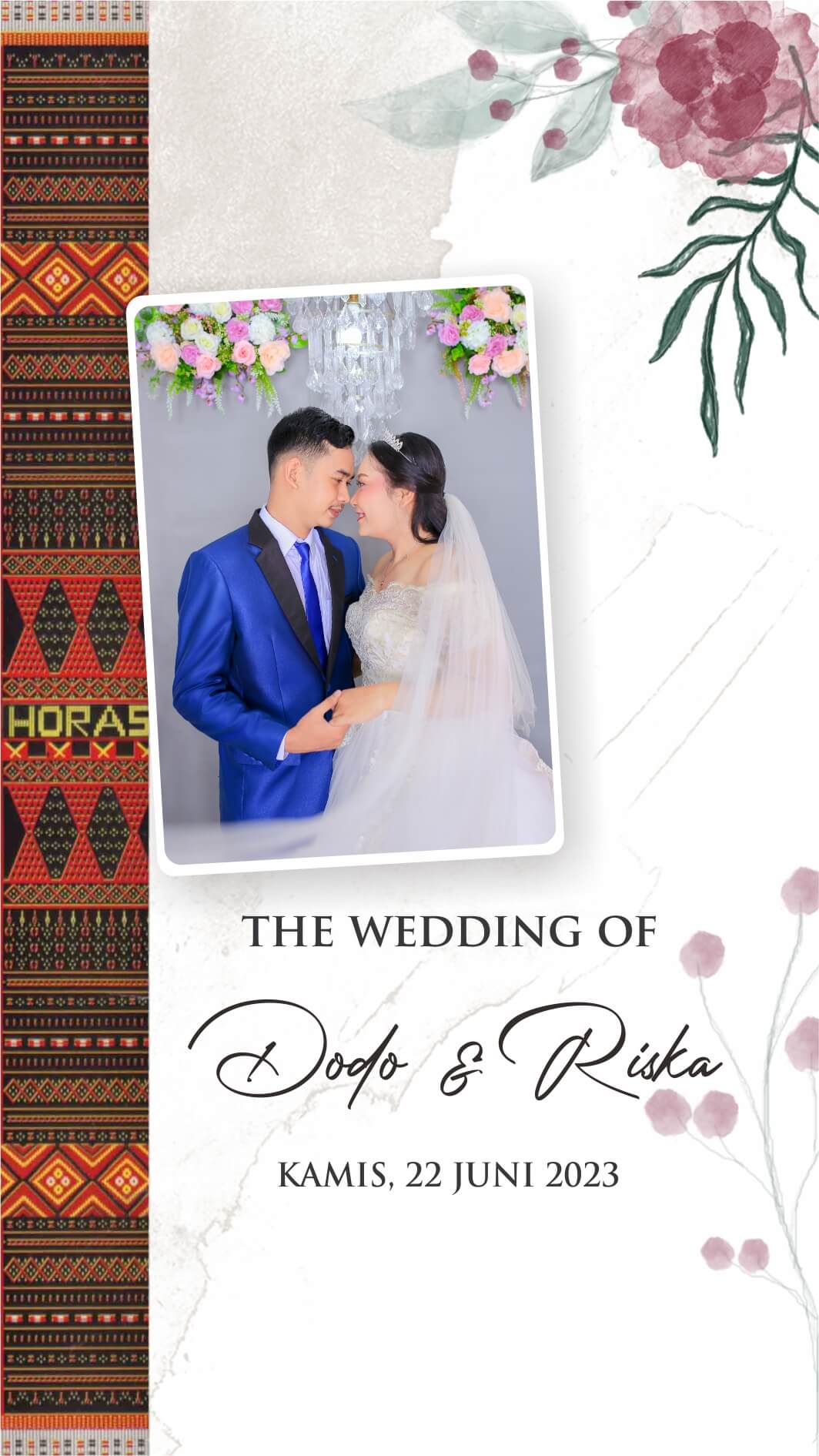The Wedding of Dodo & Riska || invitemu.com